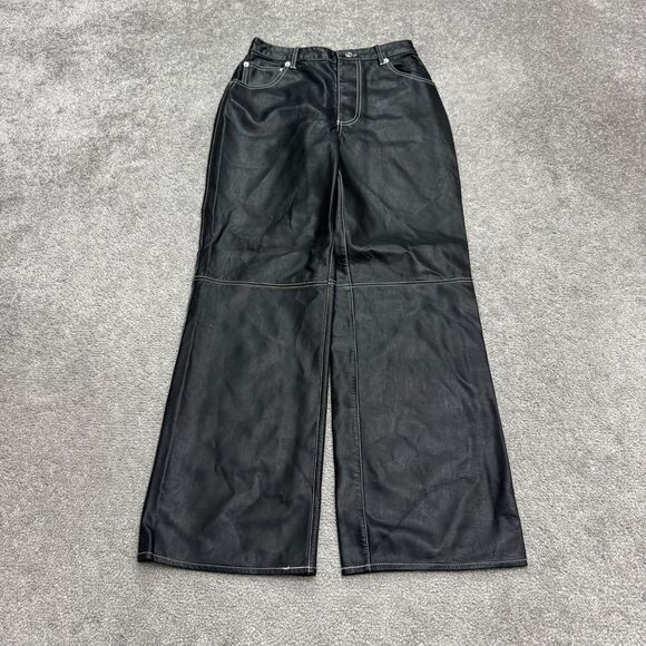 Free People | Pants & Jumpsuits | We The Free Faux Leather Flared ...